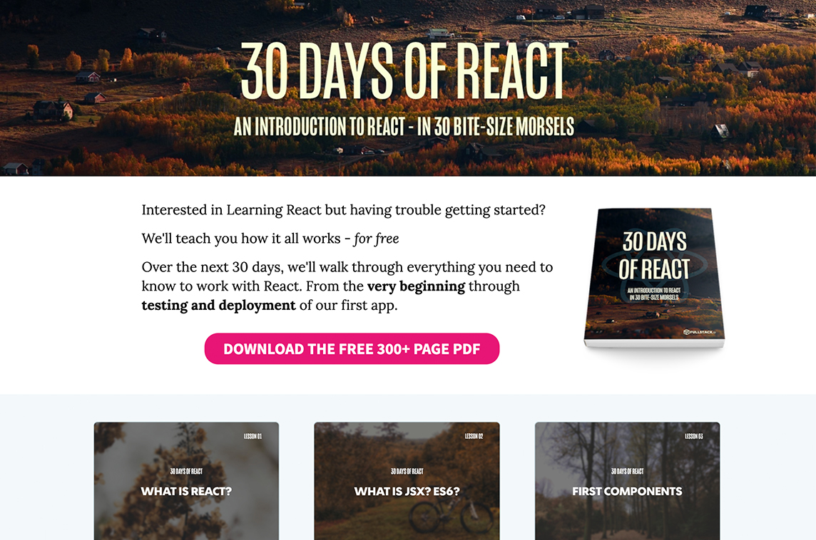 30 days of react ebook full stack io